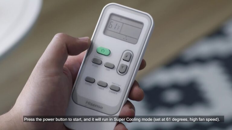 How To Use Hisense Air Conditioner Remote Control?