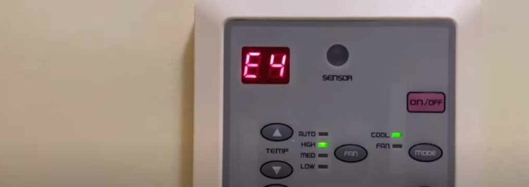 How To Fix E4 Error On Air Conditioner? [Easy Fix]